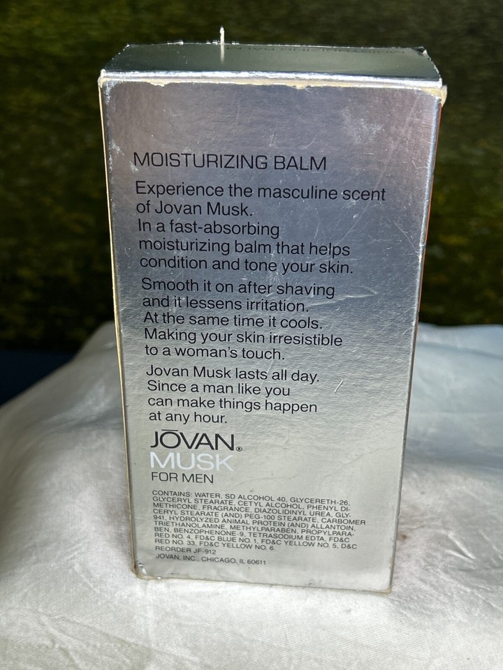 JOVAN MUSK FOR MEN 118ML MOISTURIZING BALM (NEW WITH BOX) | eBay