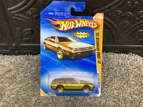 2010 Hot Wheels #15 New Models 15/44 '81 DELOREAN DMC-12 Gold Variation ...