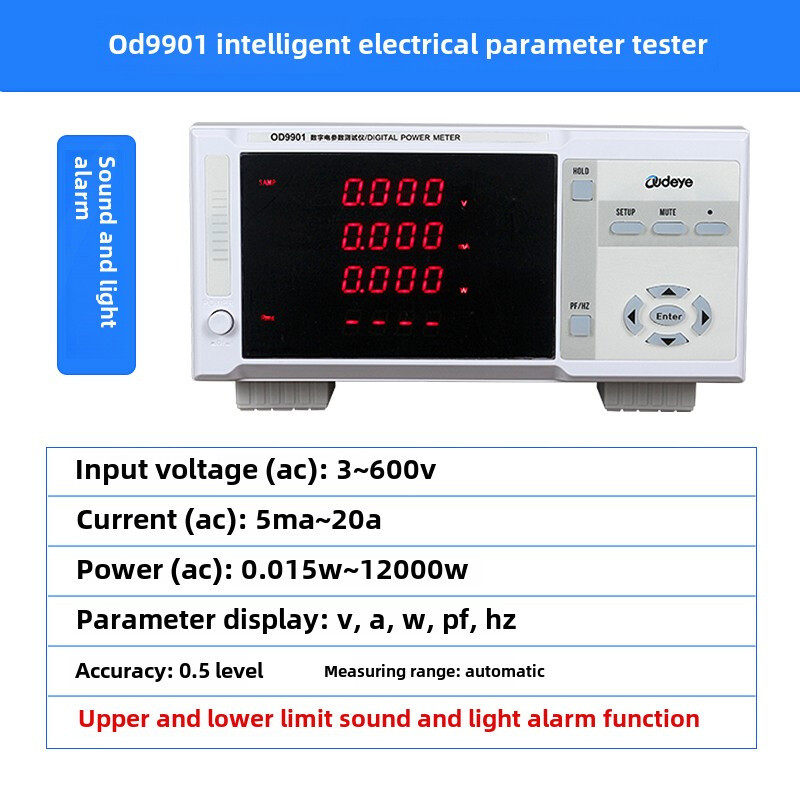 1pc OD9901( 200A) Electrical Parameter Tester Power Meter Multi ...