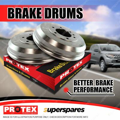 Pair Rear Premium Quality Protex Brake Drums for Jeep CJ7 All Models 76 ...