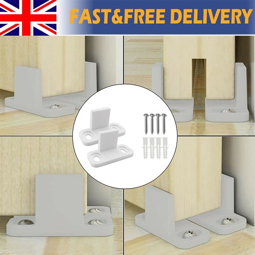 4Pcs Kit Sliding Door L-Guide Floor Wall Door Bottom Guide Plastic ...
