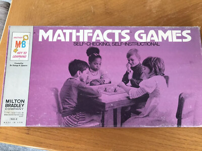Vintage 1972 Milton Bradley Math Facts Board Game Level 4, 5 + Bonus ...