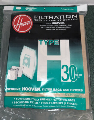 Hoover H30 Filter and Bag Kit #40101001- Genuine NEW | eBay