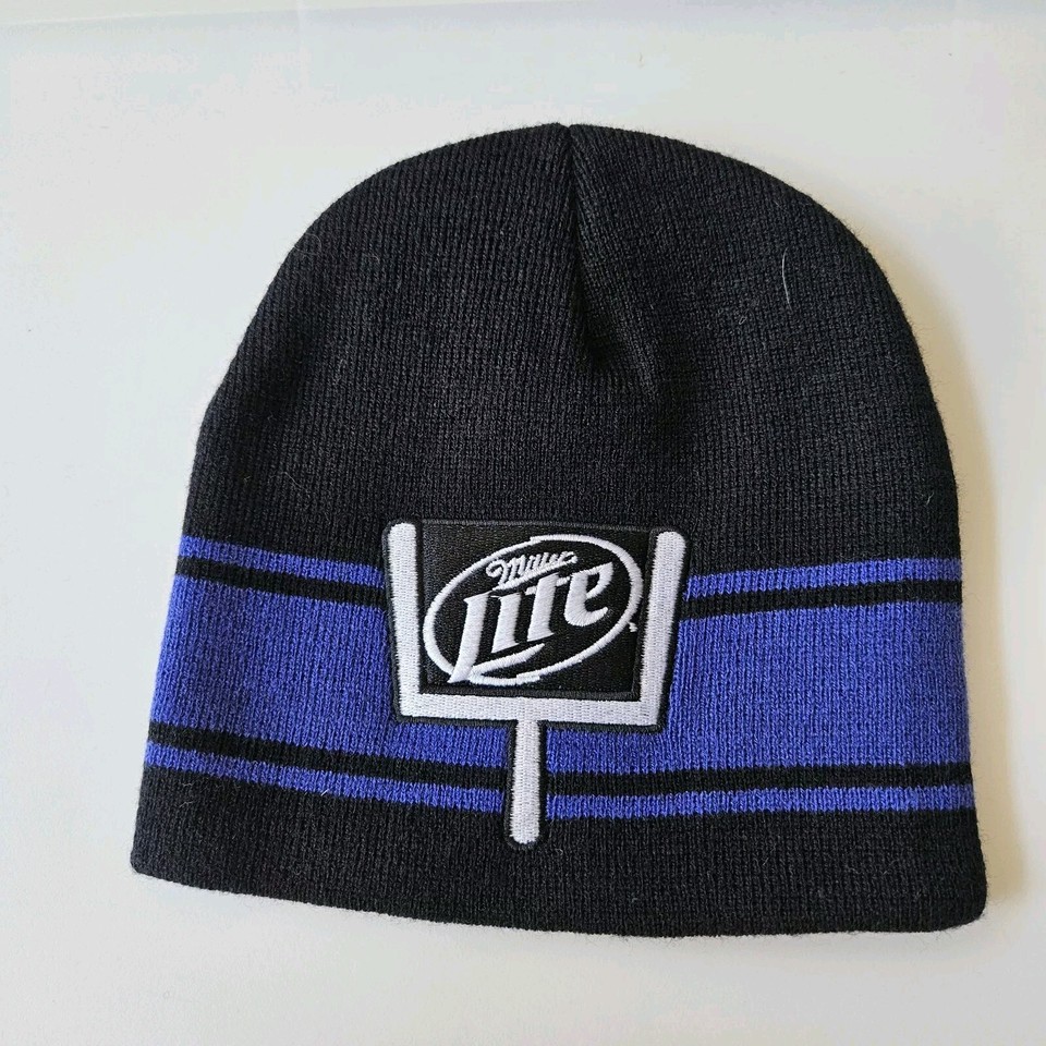 NFL Minnesota Vikings Football Miller Lite Beanie Toque Cap Hat Winter ...