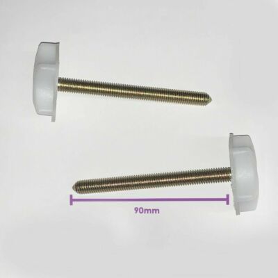 Strong Headboard Fitted Bolts Screws For Divan Bed Base Extra Long M8 x ...
