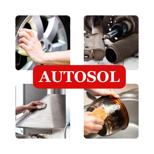 2 x 75g Metal Autosol Polish Chrome Cleaner Aluminium Solvol Brass ...