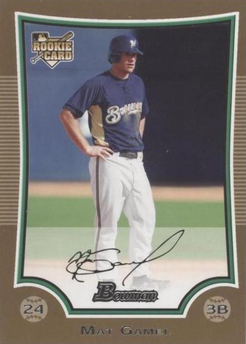 2009 Bowman - Mat Gamel #200 Gold (RC) for sale online | eBay