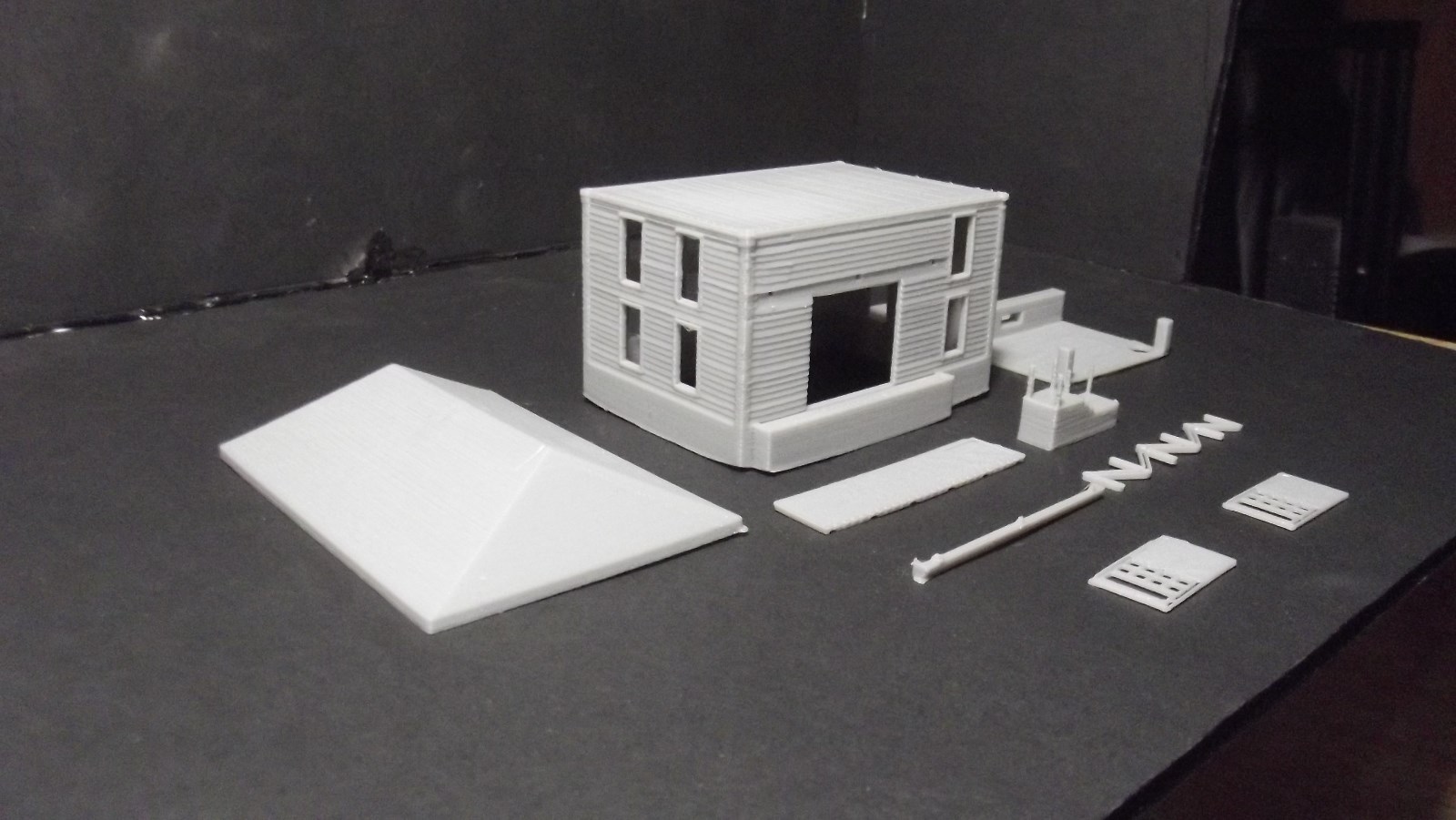 N Scale Small Trackside Warehouse Kit TB1 3D Printed | eBay