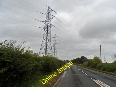 Photo 6x4 Power lines cross the A143 near Belton Belton/TG4802 c2013 ...