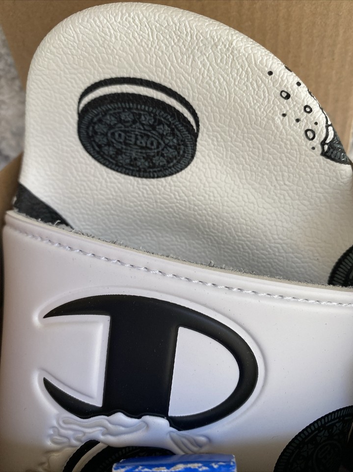 Champion X Oreo Slides Size 8M Limited Edition All Over Cookie Print ...
