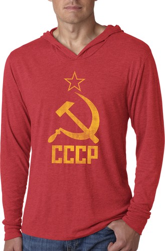 Buy Cool Shirts Soviet Union T-shirt Distressed CCCP Lightweight Hoodie ...