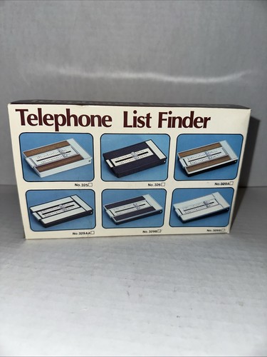 Vintage Telephone Index List Finder Flip Up Phone Number A-Z *NOS Never ...