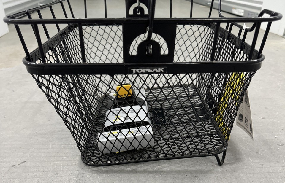 Topeak Mtx Rear Basket Black Bike Bicycle Rack Basket Quicktrack ...