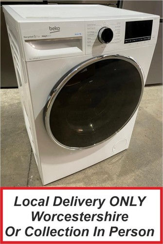 Beko B5W5941DW White Washing Machine 9 KG 1400 Spin AquaTech AutoDose ...