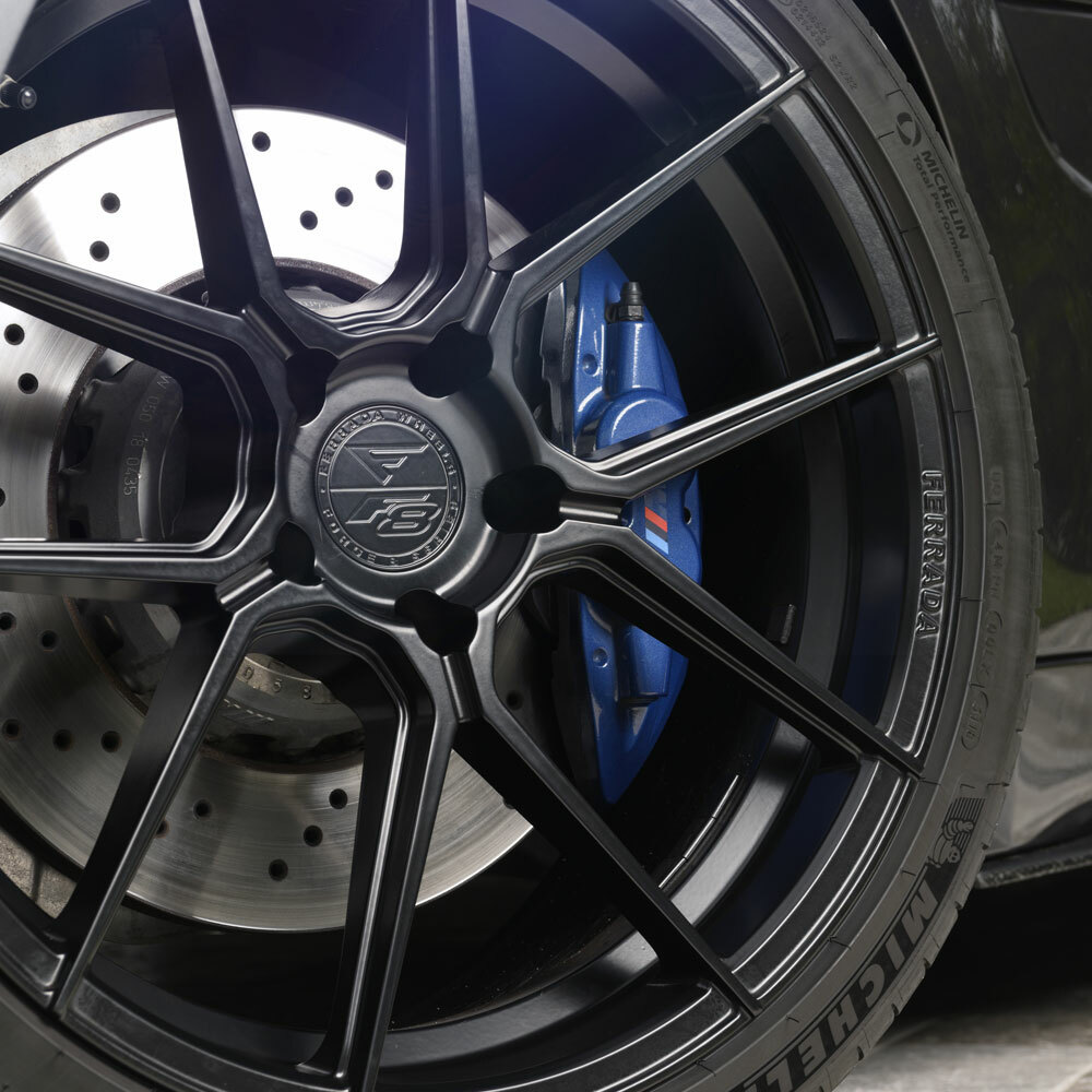 21" Ferrada FR8 Black 21x10.5 21x12 Forged Concave Wheels Rims Fits BMW ...