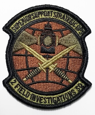 Air Force 2nd Field Investigations Squadron Spice Brown Hook Back Patch ...