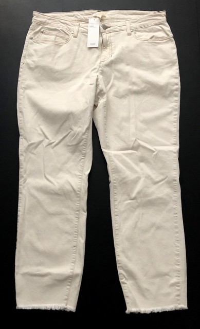 Eileen Fisher Undyed Organic Cotton Stretch Denim Unnatural Slim Ankle ...