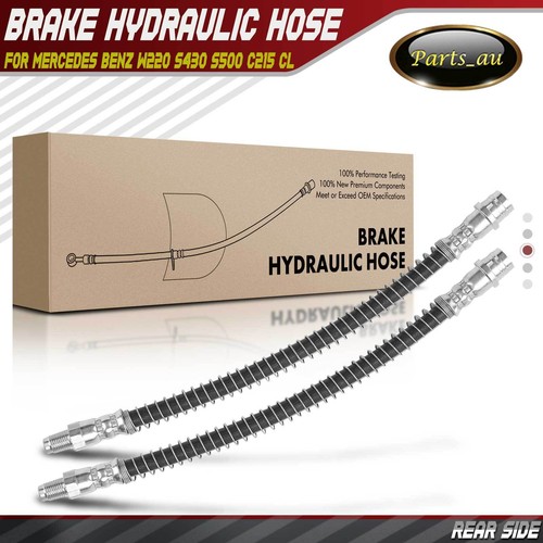 2x Rear Brake Hydraulic Hose Lines for Mercedes Benz W220 S430 S500 ...