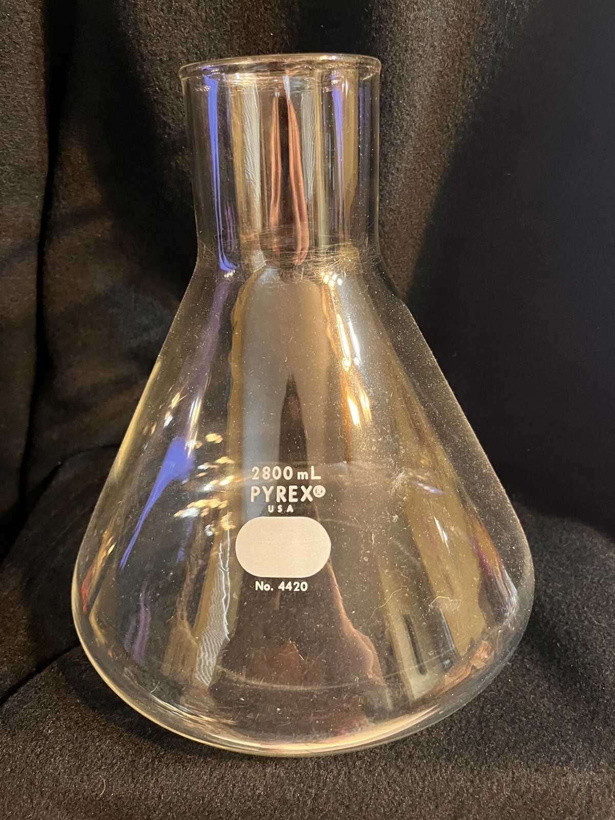 2.8L 2800mL Erlynmyer Flask Pyrex Glass Clear Home School Science Large ...