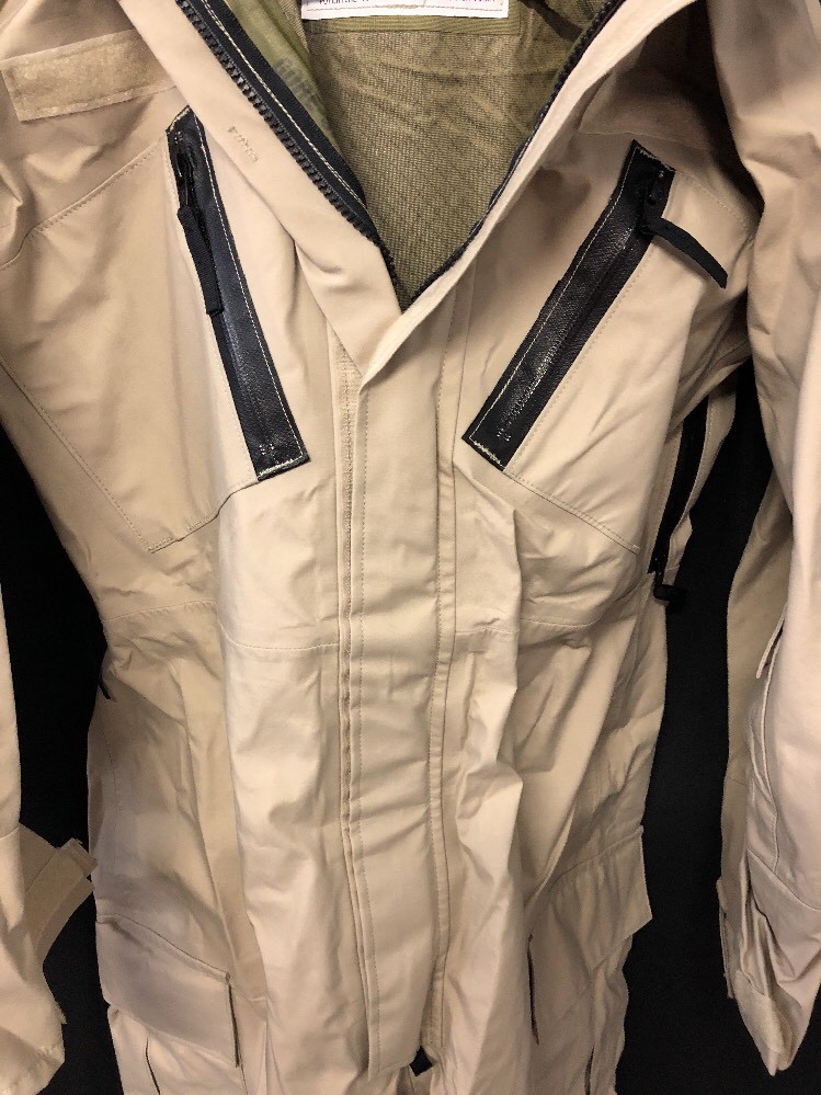 NEW AEROSTAR Gore-Tex JP-8 Fuel Handlers Coveralls w/Hood Desert Tan ...
