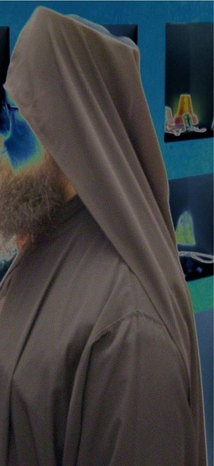 Athonite Mount Athos Holy Mountain style monastic monk's cowl koukouli ...