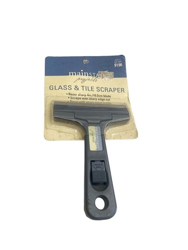 Mainstays Projects Glass & Tile Scraper With 4in/40.2cm Razor Blade | eBay