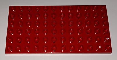 LEGO DUPLO RED PLATE 6x12 BASEPLATE 6 X 12 Dots Building Block Base ...