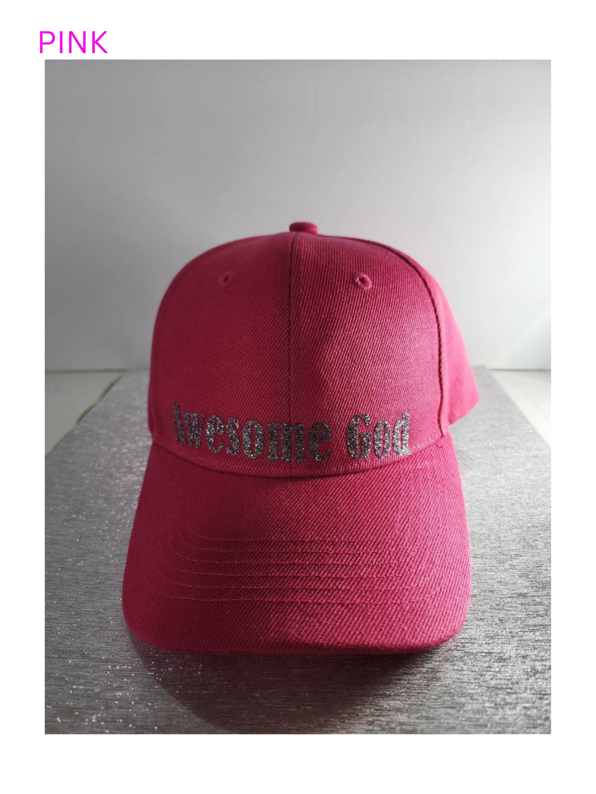 DIY PINK WORDING CAP ACCESSORIE COMFY QUALITY HAT PERFECT FIT CAP 6 ...