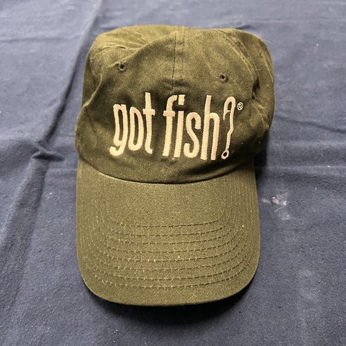 Outdoor Cap Got Fish Baseball Hat One Size Olive Green Embroidered ...