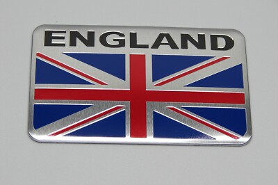 BRITISH FLAG METAL 3D CAR EMBLEM DECAL.UNION JACK, ENGLISH BRITAIN ...