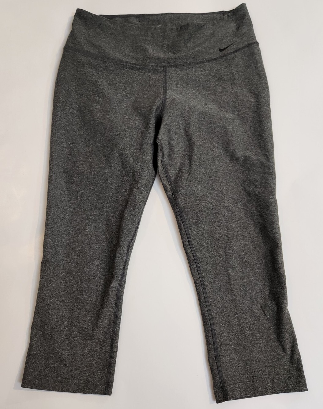 Nike Women's Gray Dri Fit Logo Legend Athletic Crop L… - Gem