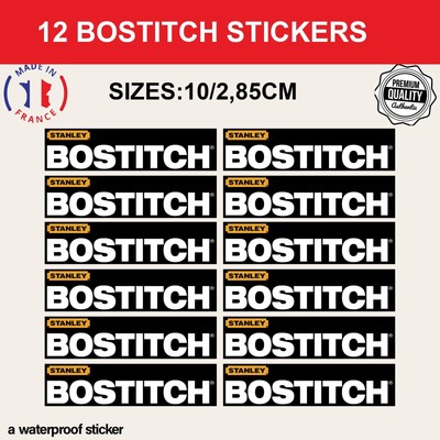 autocollant Bostitch outillage bricolage Vinyle Haut Qualité 12 Pieces ...