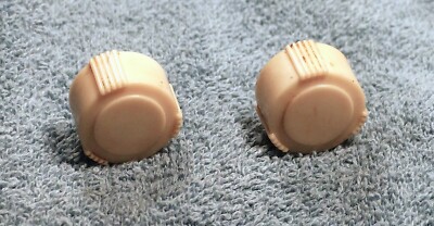 Pair of Matching Tube Radio Knobs (White) | eBay