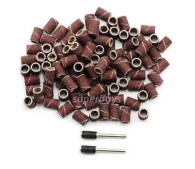 102pc 80Grit Sanding Band Drum 2 Mandrel Sand Paper Drill Bit For ...