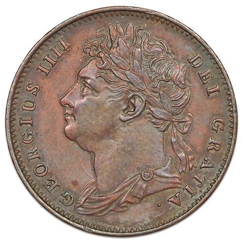 United Kingdom - 1 Farthing 1825 George IV London - MS - Copper - KM ...