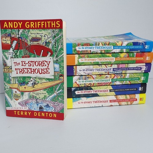7x THE STOREY TREEHOUSE Books Andy Griffiths 13 26 39 52 65 78 91 Kids ...