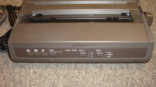 Okidata Microline 184 Turbo 9pin Dot Matrix Printer GE5256D for sale ...