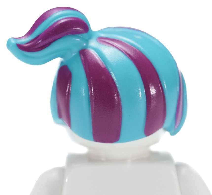 ☀️NEW LEGO Minifigure Girl Female Women Off Center Ponytail Azure w ...