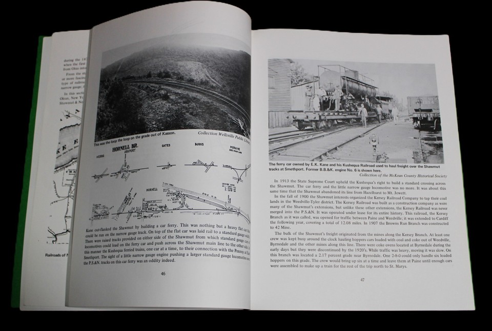 PITTSBURG & SHAWMUT & NORTHERN RAILROAD LINE BOOKLET BY PAUL PIETRAK ...