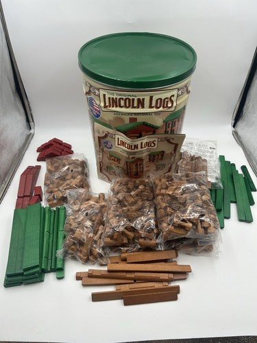 LINCOLN LOGS Collector's Edition Village Set - 327 Real Wood Pieces | eBay
