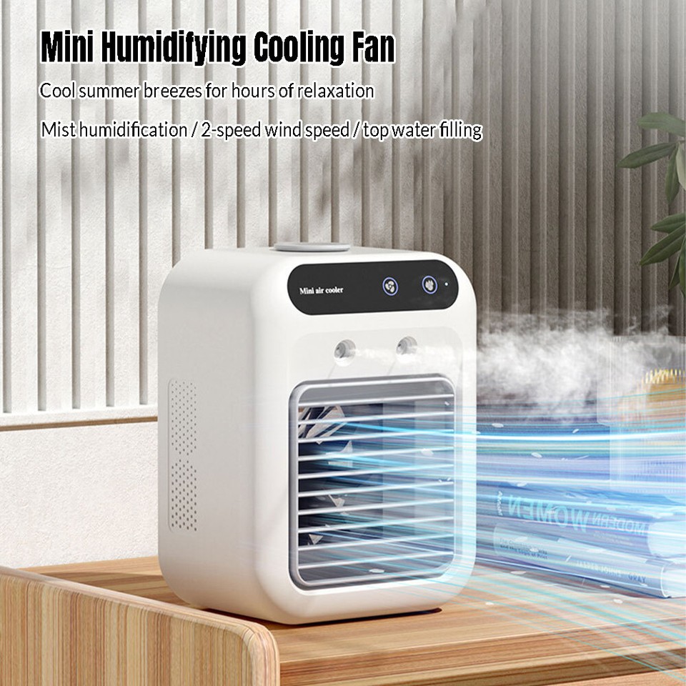 Portable Mini Air AC Conditioner Cooling Fan Desktop Car Fan Humidifier ...