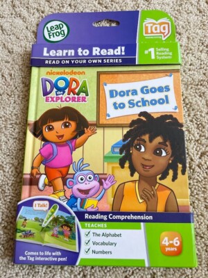 Leap Frog TAG Reading System-Dora The Explorer Dora Goes To School ...