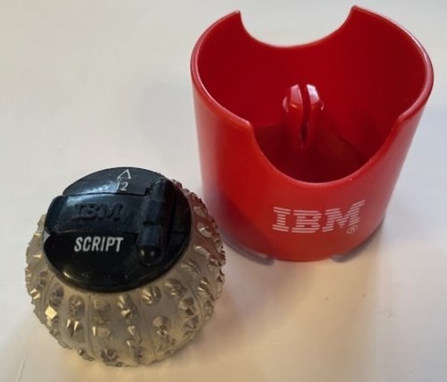 IBM Selectric Typewriter Ball (Script with red case) #2 | eBay