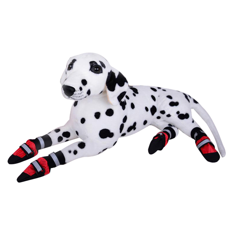 Zeez Dog Waterproof Boots Non-Slip Sole Dog Boots Red Small | eBay ...