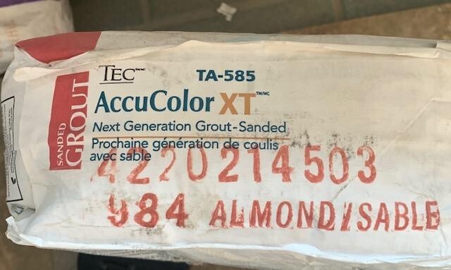 TEC AccuColor Premium Sanded XT Grout TA585 ( #984 Almond) 25 lbs | eBay