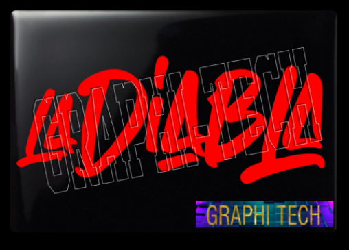 LA DIABLA XAVI CORRIDOS TUMBADOS CALCA PEGOTE STICKER CALCOMANIA DECAL ...