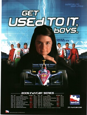 2005 PRINT AD - INDY CAR SERIES 2005 SCHEDULE AD - DANICA PATRICK #16 ...