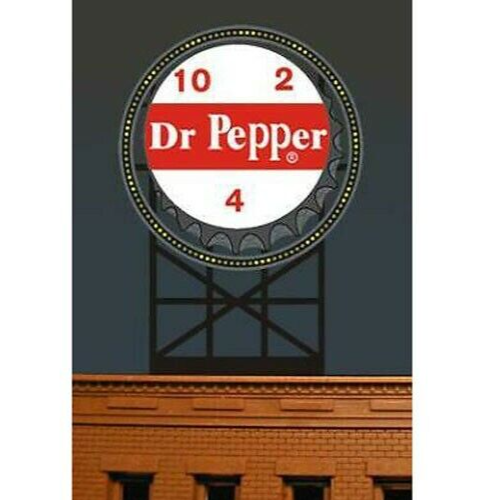 Miller Engineering ~ HO & O Scale ~ Dr. Pepper Animated Neon Billboard ...