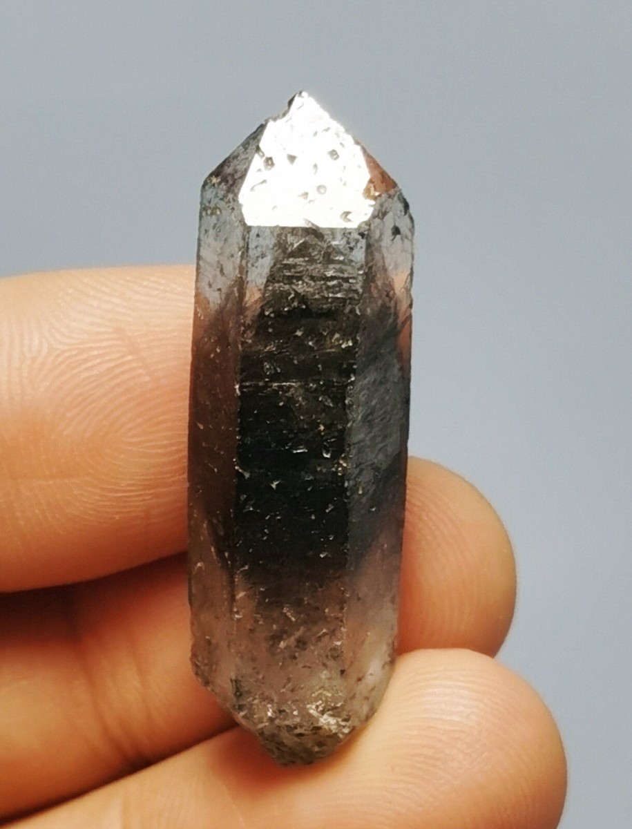 Black Phantom Quartz Blue Phantom Quartz Crystal Cluster