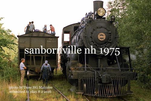 Wolfeboro RR 250 , volunteers transferring coal 1975.Sanbornville NH ...